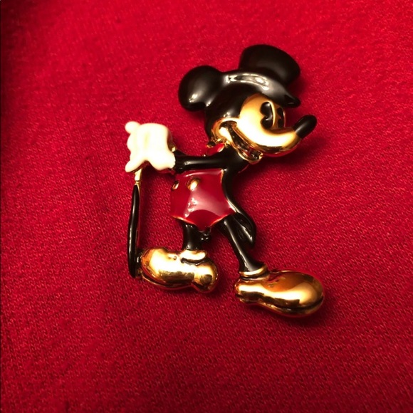 Napier | Jewelry | Vintage Napier Disney Mickey Mouse In Top Hat Pin ...